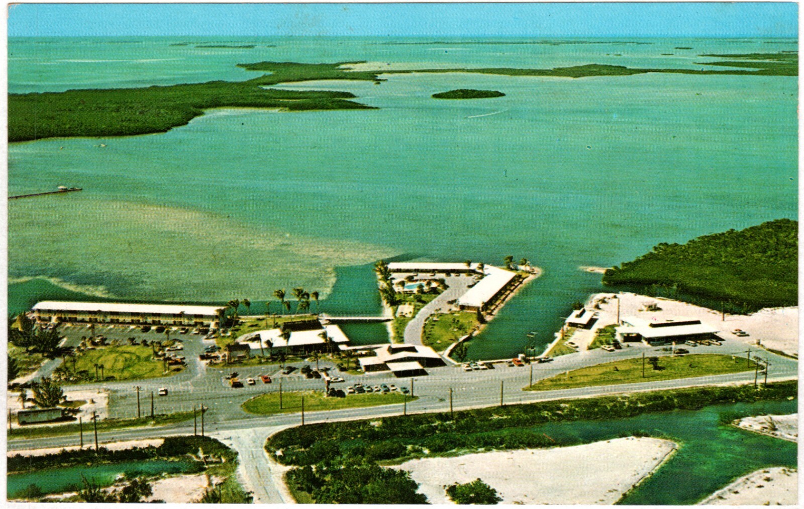 Postcard - Sugar Loaf Lodge, Sugar Loaf Key, Florida - Aerial View ...