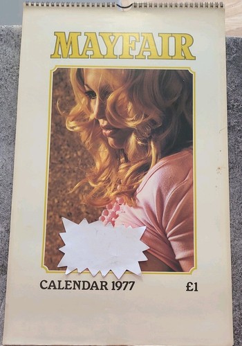 Mayfair Magazine calendar 1977 Penny Irving,Judith Jane,Kimberly Fears ...