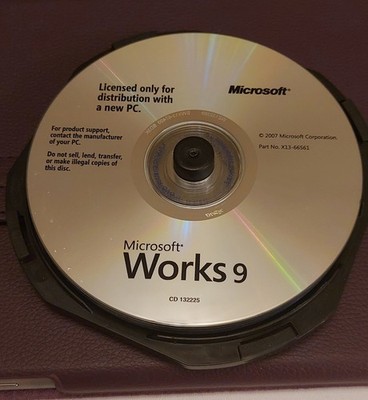 Microsoft Works 9 – OEM Installation CD (Used) | eBay UK