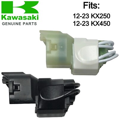 (2PC) White + Black OEM KX250 KX450 DFI Wire Lead Coupler 26011-0748 ...