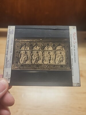 Vtg Magic Lantern Slide-Reliquary: Four Apostles, Back Side- 12th ...
