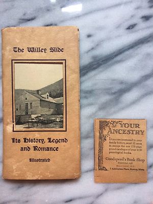 ANTIQUE NEW HAMPSHIRE 1925 THE WILLEY SLIDE HISTORY LEGEND ROMANCE ...