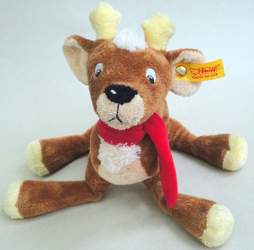 Steiff Olaf Reindeer Deer Plush 25cm 10in 2005 ID Button Warner Bros ...