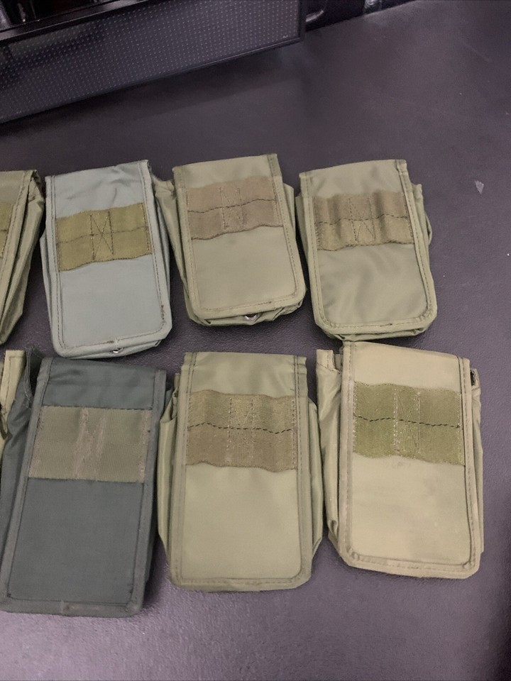 USGI Military Surplus ALICE OD Green Radio & GPS Pouch Used Lot of 10 ...