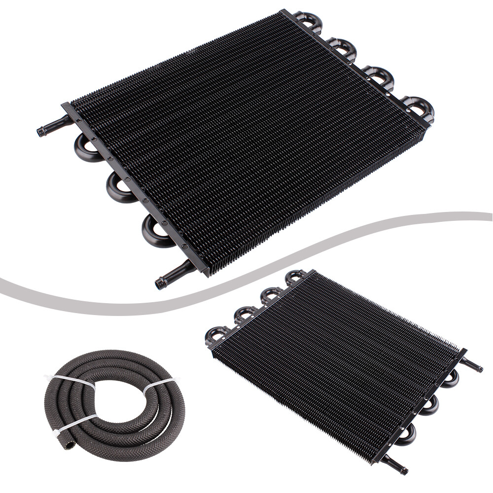 8 Rows Universal Aluminum Remote Transmission Oil Cooler Radiator ...