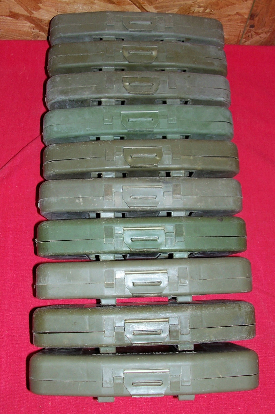 10 IDF Israeli Army Single 30 Round Magazine Case Pouch Holder Plastic ...