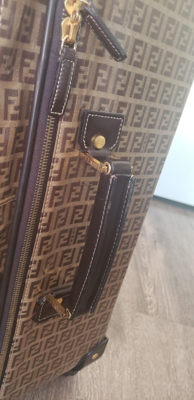Fendi Patent Leather Roller Luggage - Gem