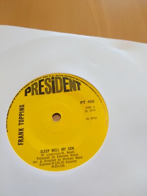 Frank Topping – Sleep Well My Son 1976 7” President PT 458 | eBay UK