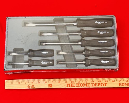Snap On Screwdriver 7pc Set Black Handle New! | eBay