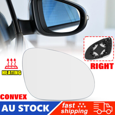 RIGHT DRIVER SIDE MIRROR GLASS FOR VW GOLF MK5 2004-2008 HEATED BACK ...