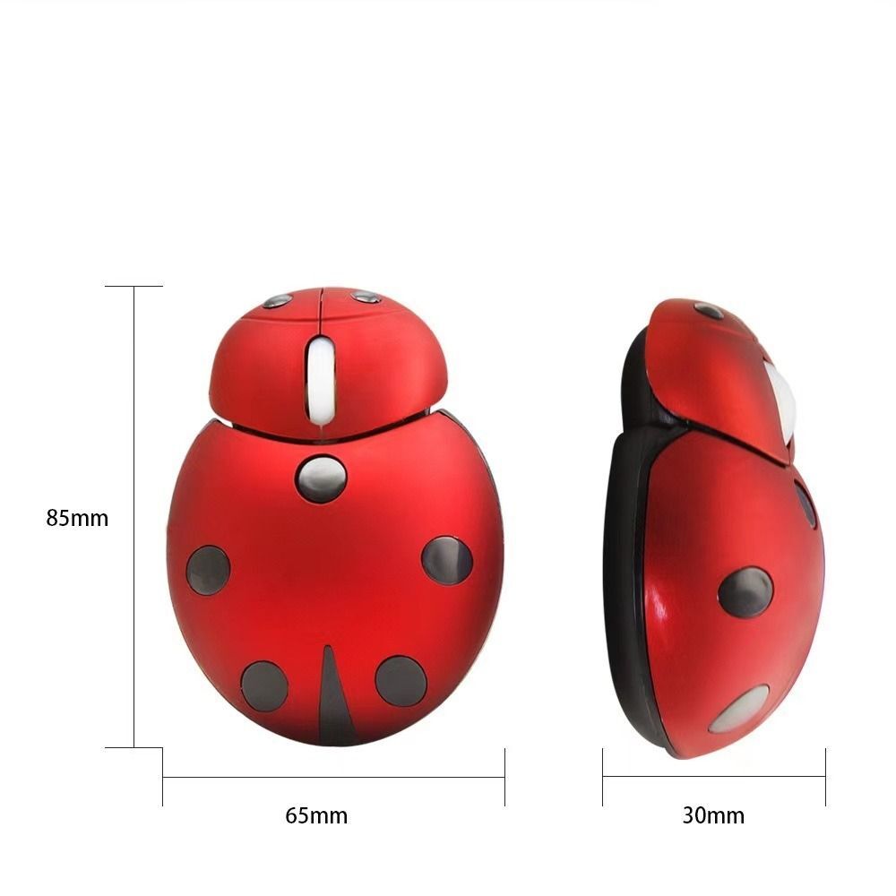 Ladybug Shape USB Animal Mause Wireless Mouse Ergonomic Mice Computer ...