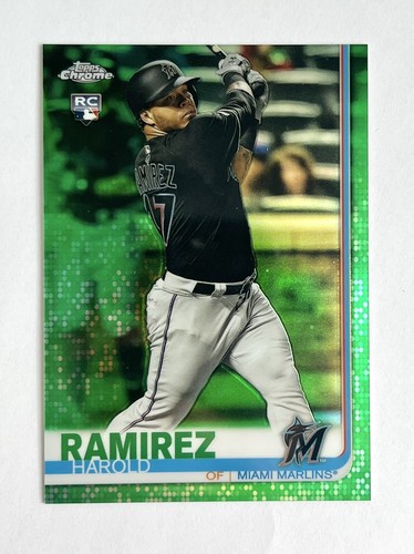 2019 Topps Chrome Update Green Refractor #'d /99 Harold Ramirez #41 ...