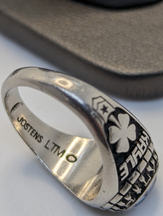 JOSTENS LTM Class Ring BLUEStone 2005 Lynnwood HIGH KAYLE Inside KLK ...