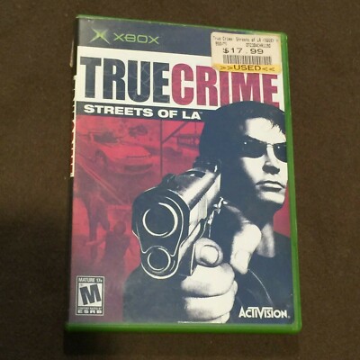Original Microsoft XBox Video Game True Crime Streets of LA Rated M ...