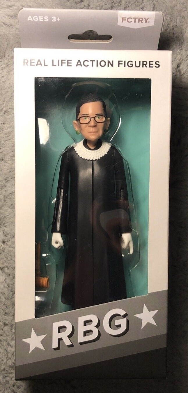 Justice Ruth Bader Ginsburg RBG Real Life Action Figure Doll NEW BOX ...