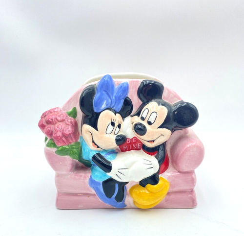 Disney Welcomes 2000 Ceramic Planter Mickey Minnie Pluto Fifi Peke ...