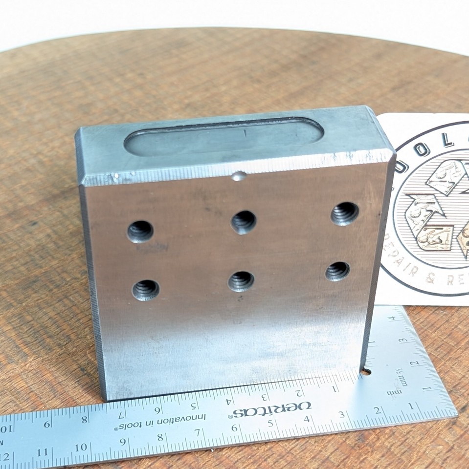 Precision Ground Angle Plate Tapped Fixture Machinist Toolmaker Estate ...