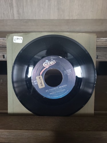 Merle Haggard My Favorite Memory / Texas Fiddle Song EX++ Country 45 7 ...