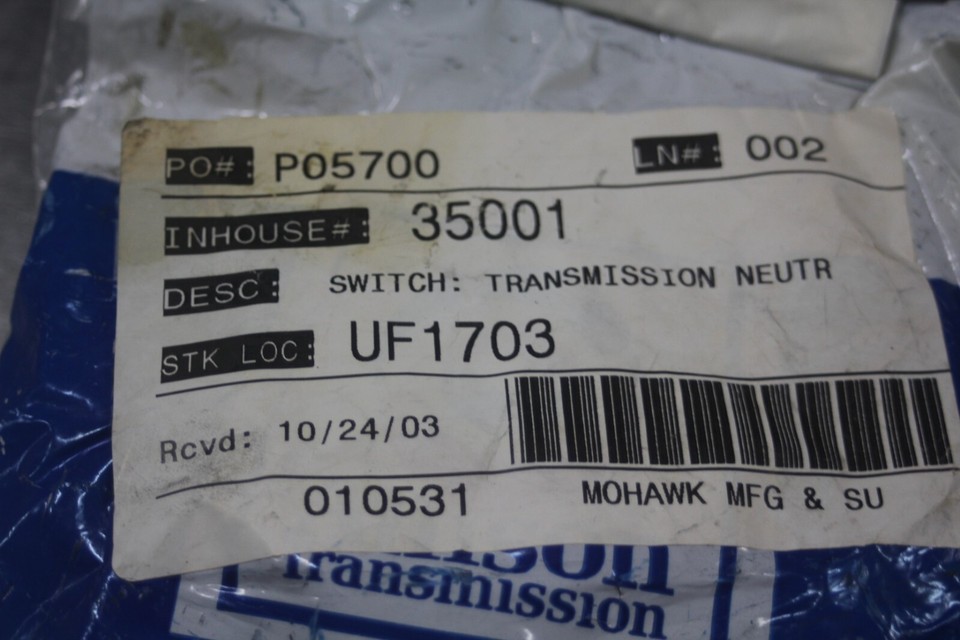 Allison Switch Assembly Neutral 29511976 | eBay