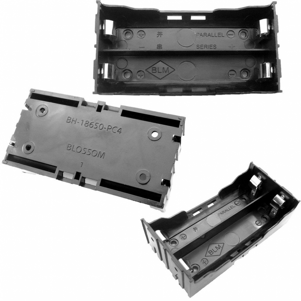 10Pcs Battery Holders for 2 X 3.7V 18650 with 4 Pins Contact Fit Us ...