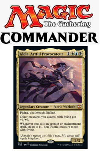 Alela, Artful Provocateur FLYING TRIBAL Magic MTG Custom Commander Deck ...