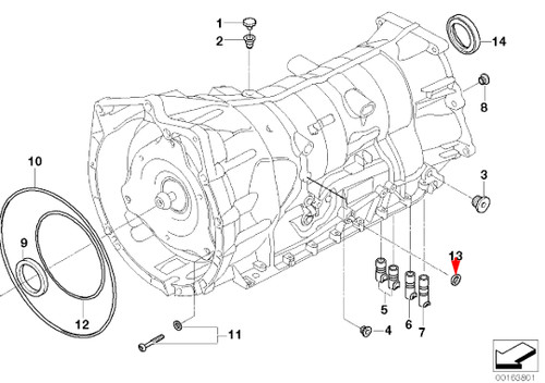 BMW 3 E46 Selector Shaft Seal 24147571213 316 Ci Petrol | eBay