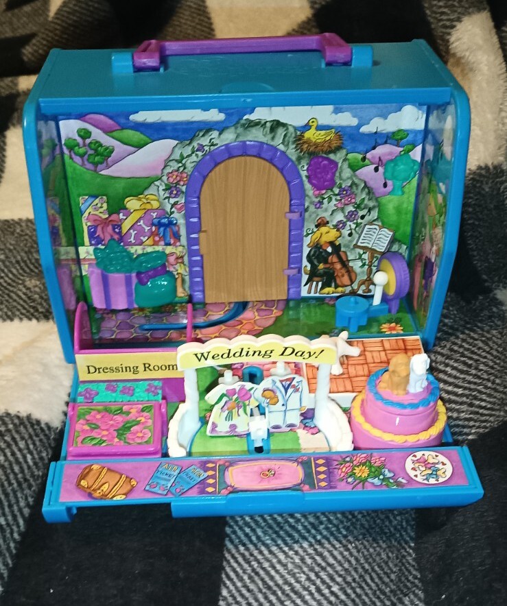 Vintage 1995 Pound Puppies & Purries Wedding Playset Carrier Honeymoon ...