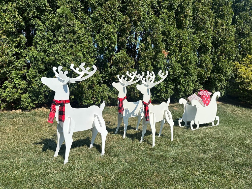 Landscape Timber Reindeer Willow Deer, Fawn, Baby, Reindeer, Garden