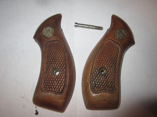 VTG Smith & Wesson MOD 60 Factory Wood Grips Pair, J Frame, Round Butt ...