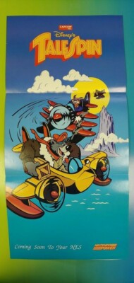 Disney Talespin NEW Nintendo Power Poster Nintendo NES SNES N64 ...