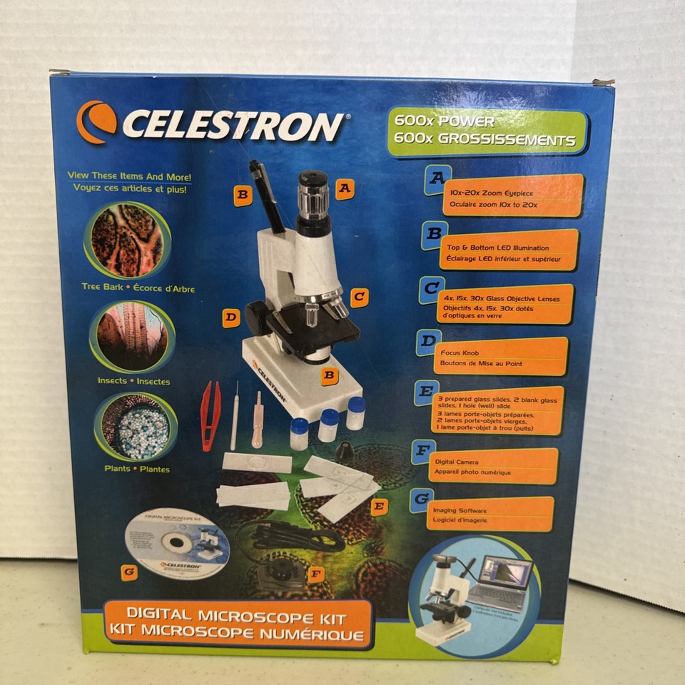 Celestron Digital Microscope Kit 50234443203| eBay