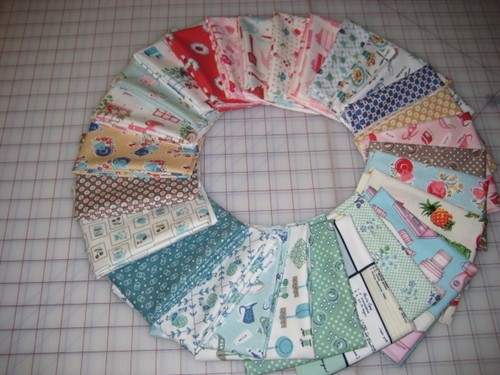 Lot 27 Cookbook Retro Kitchen Cooking Fat Quarters Quilting Fabric Lori ...
