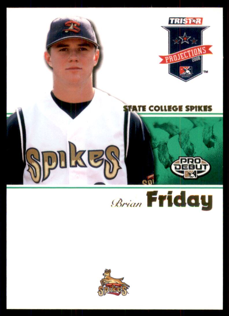 2008 TRISTAR PROjections Green #147 Brian Friday /50 | eBay