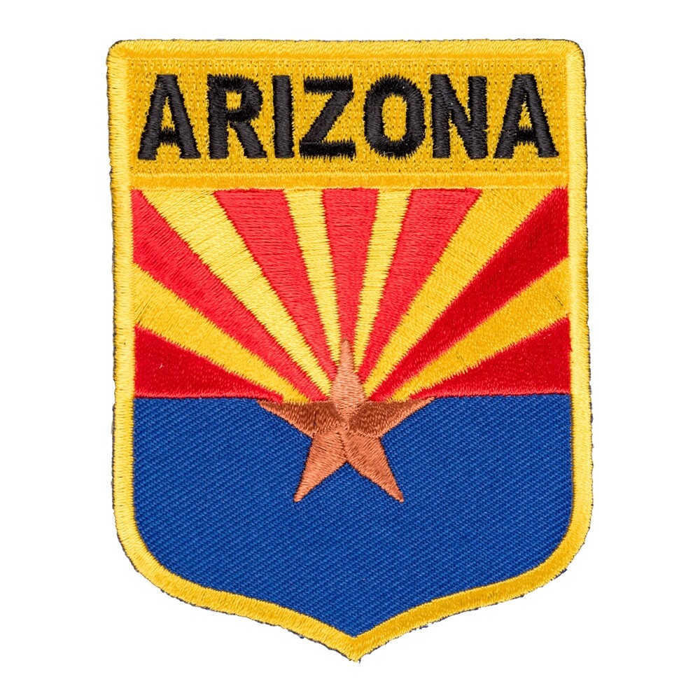 Arizona State Flag Shield Patch, United States of America Patches | eBay