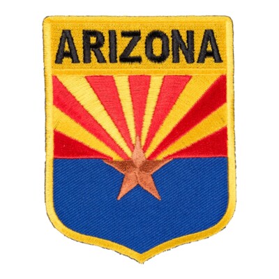 Arizona State Flag Shield Patch, United States of America Patches | eBay