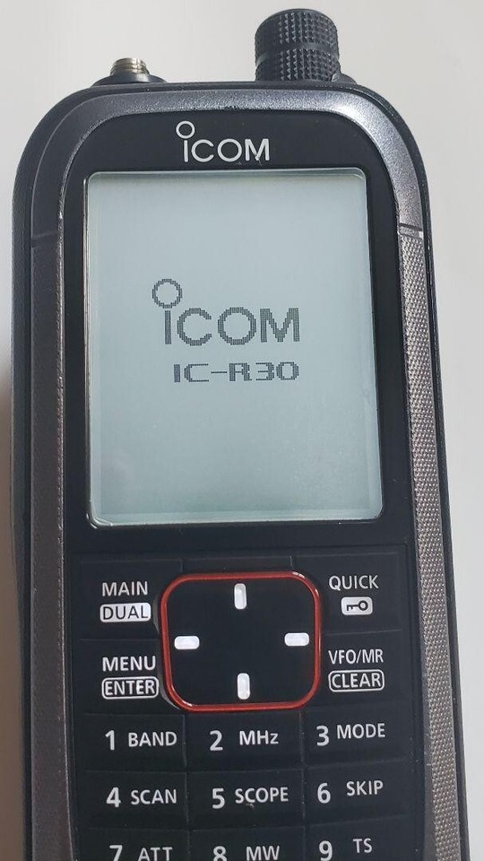 ICOM IC-R30 Handheld Scanner Radio | Wide Band | FM/AM/SSB/CW | Black ...