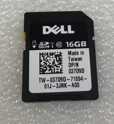 DELL 37D9D 16GB SDHC IDRAC VFLASH SECURE DIGITAL CARD for Dell ...