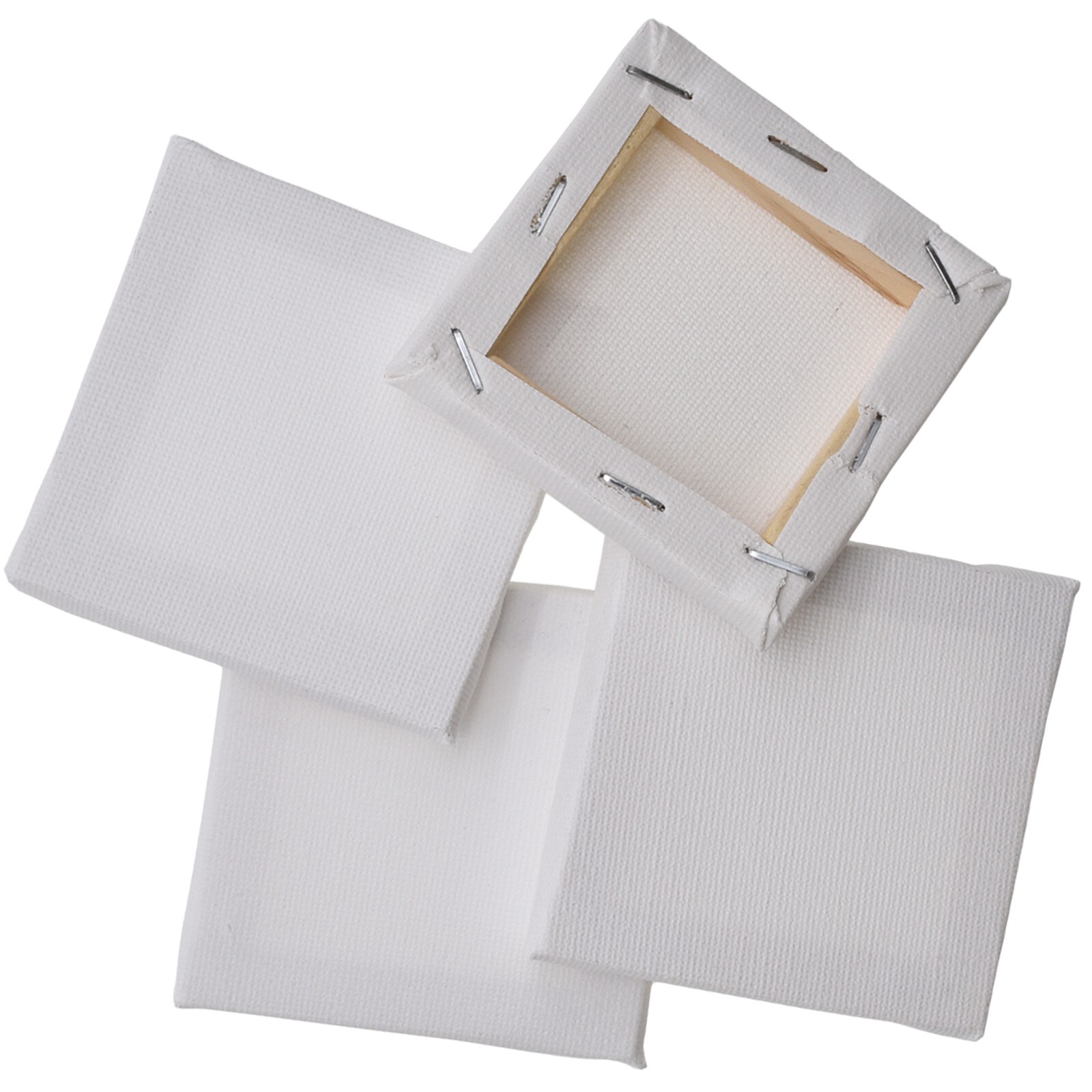 16 x Artist Mini Canvas Frames 7cm Small Plain Blank Acrylic Oil ...