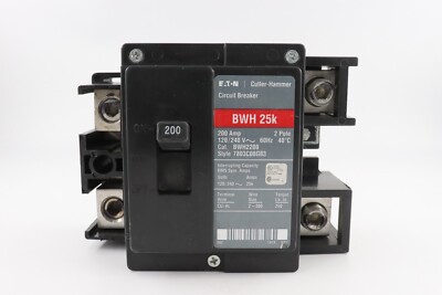 CUTLER HAMMER BWH2200 200A 2POLE BOLT-ON MAIN CIRCUIT BREAKER, 120/240V ...
