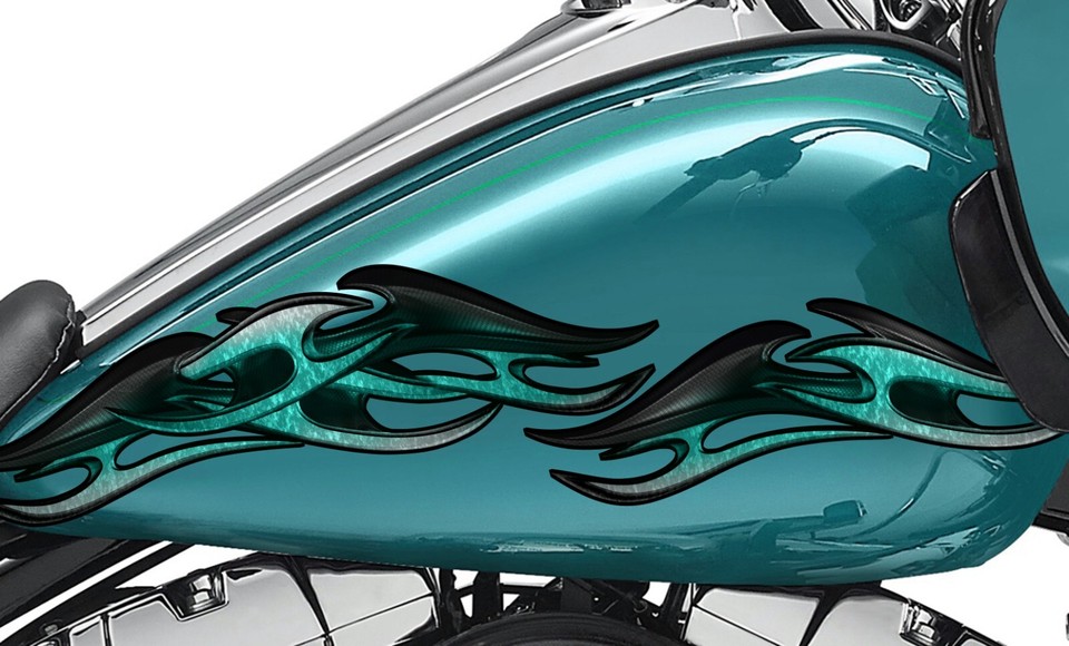 Tribal Bike Sticker, Dirt Bike Full Color Vinyl Sticker, Tribal Sport ...