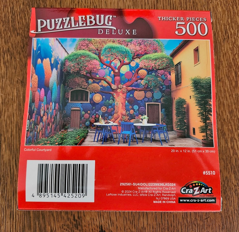 Puzzlebug Deluxe *Colorful Courtyard* 500 piece Jigsaw Puzzle 20x12 | eBay
