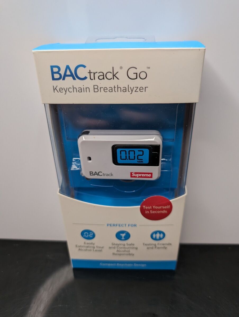 Supreme BACtrack Go Keychain White Breathalyzer Authentic Supreme BACtrack Go Keychain White Breathalyzer Authentic