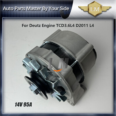 14V 95A Alternator 01184044 01184022 01184026 For Deutz Engine TCD3.6L4 ...