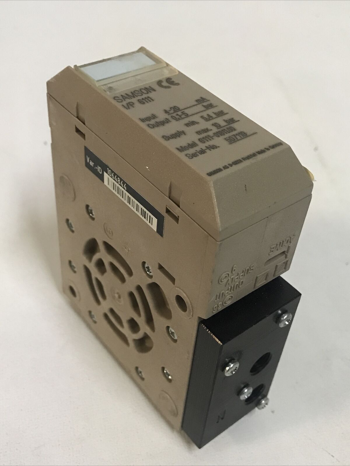 Samson Type 6111 i/p Converter Umformer 6111-01811.00 0.1-5 Bar 4-20 MA ...