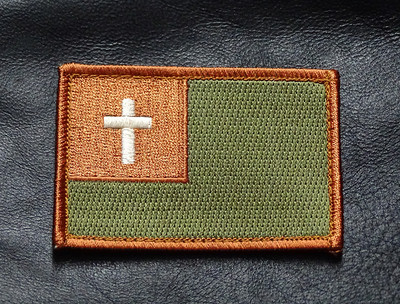 CHRISTIAN FLAG TACTICAL COMBAT ARMY INFIDEL HOOK Fastener PATCH | eBay