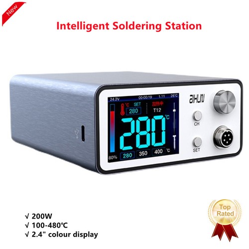 AIXUN T3A Intelligent Soldering Welding Station w/T12 Handle Soldering ...