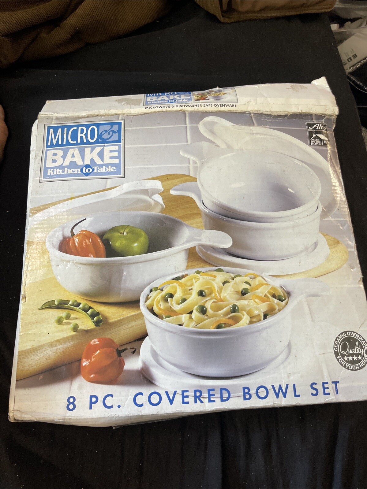 Alco Micro & Bake Oven To Table Set Of 4 Handled Dishes Ceramic With ...
