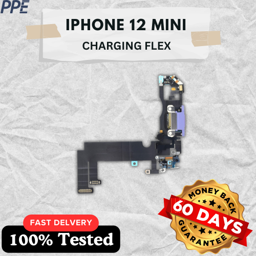 For Apple iPhone 12 Mini Charging Port Flex Replacement Purple 100% ...