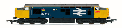 Hornby R30185 Railroad+ Class 37 116 'Comet' BR Large Logo Blue | eBay UK