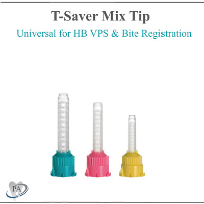 Dental Teal T-Saver Mix Tip 6.5mm. VPS Impression HP MIxing Tips ...